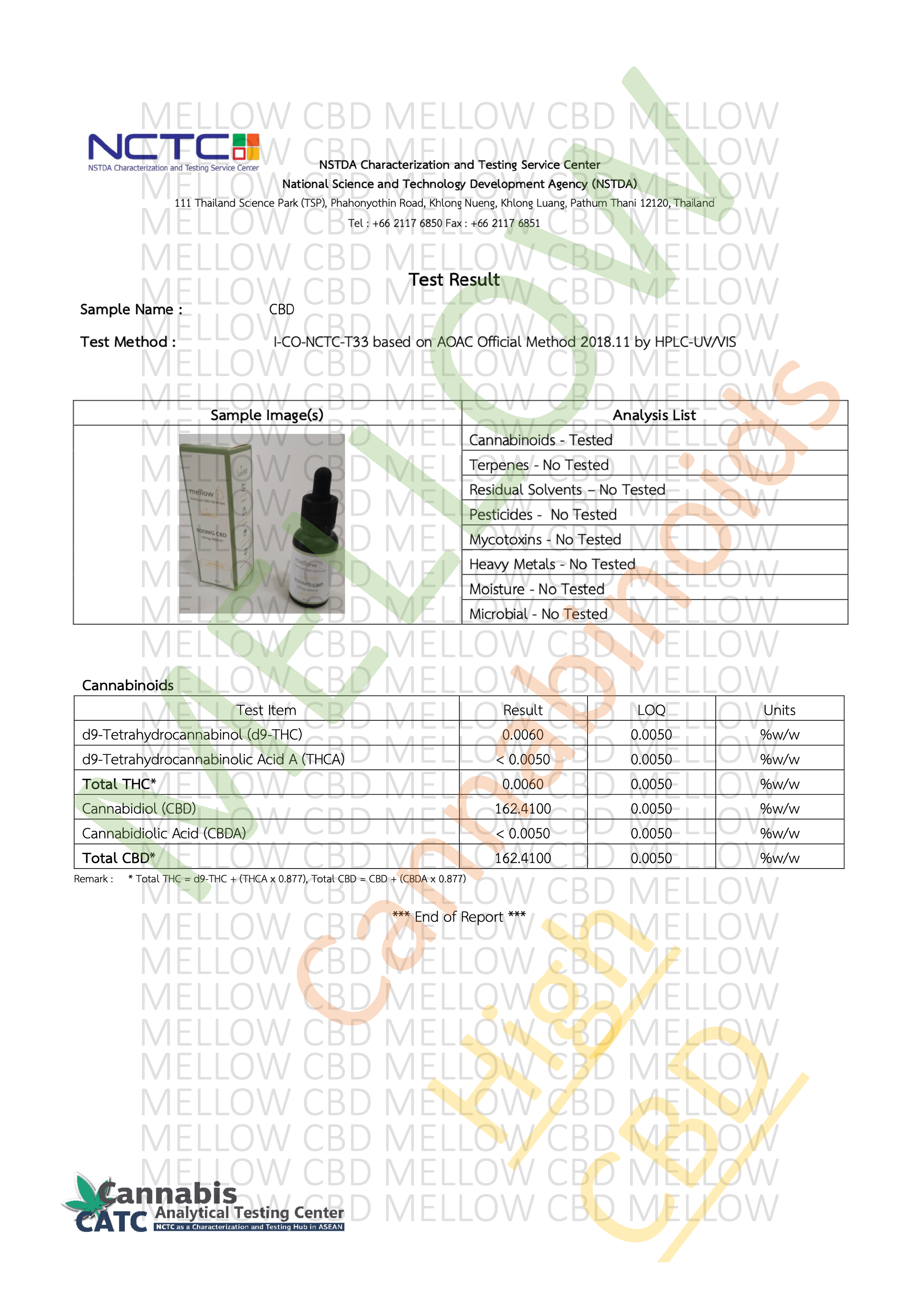 Mellow Organic CBD Oil - Natural