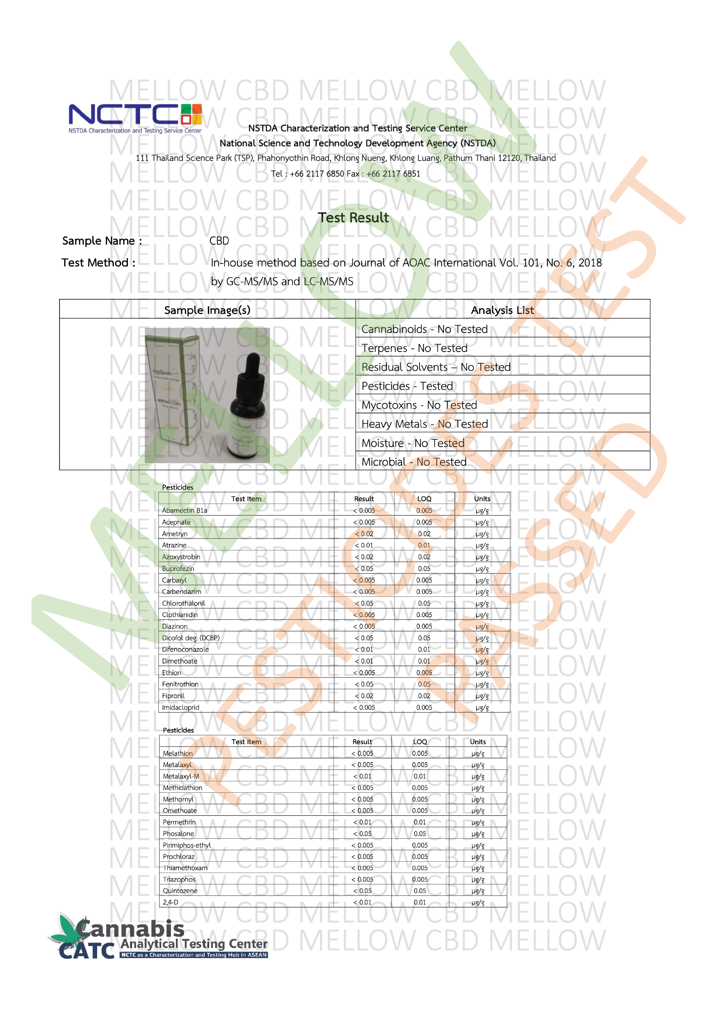 Mellow Organic CBD Oil - Natural