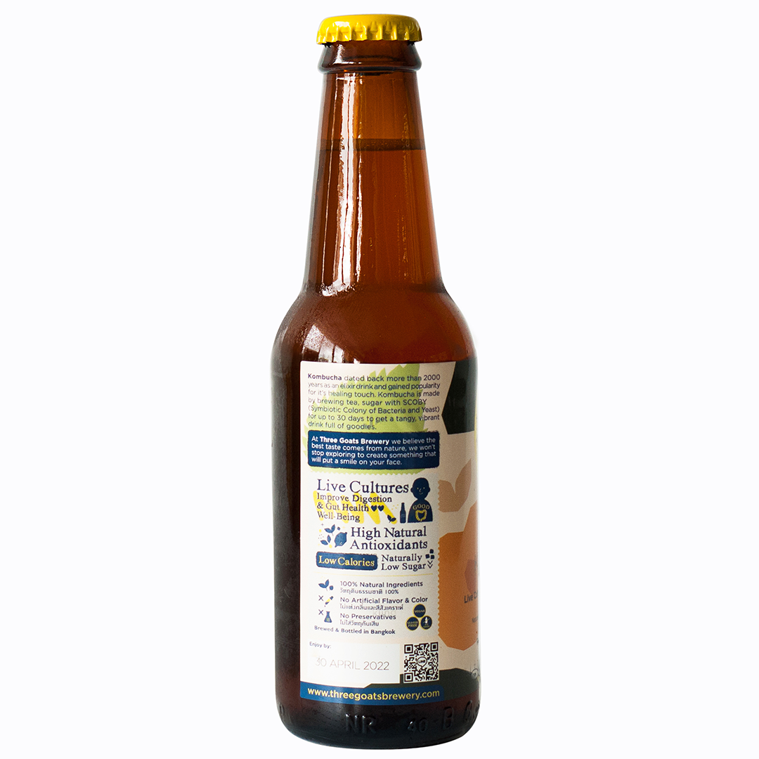 Three Goats Kombucha : Shiso Plum