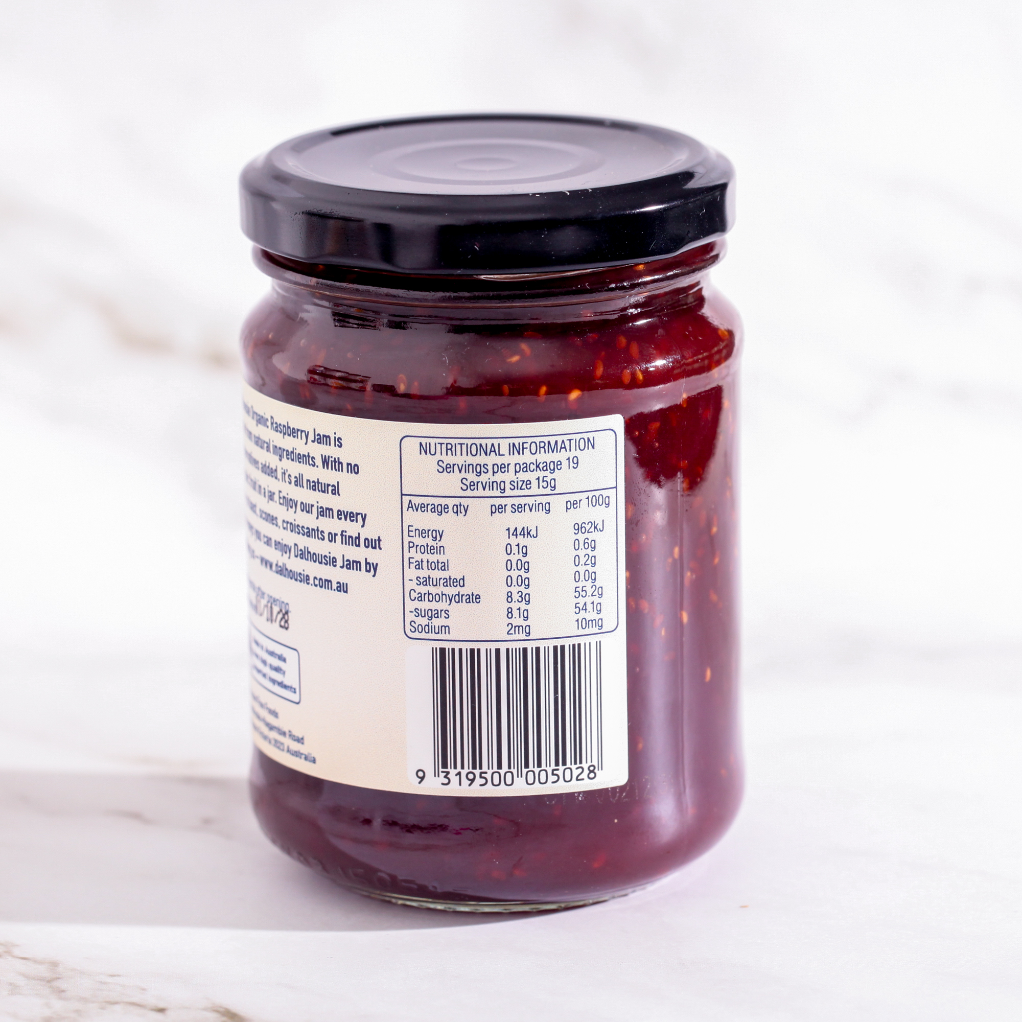 Organic Raspberry Jam - Dalhousie