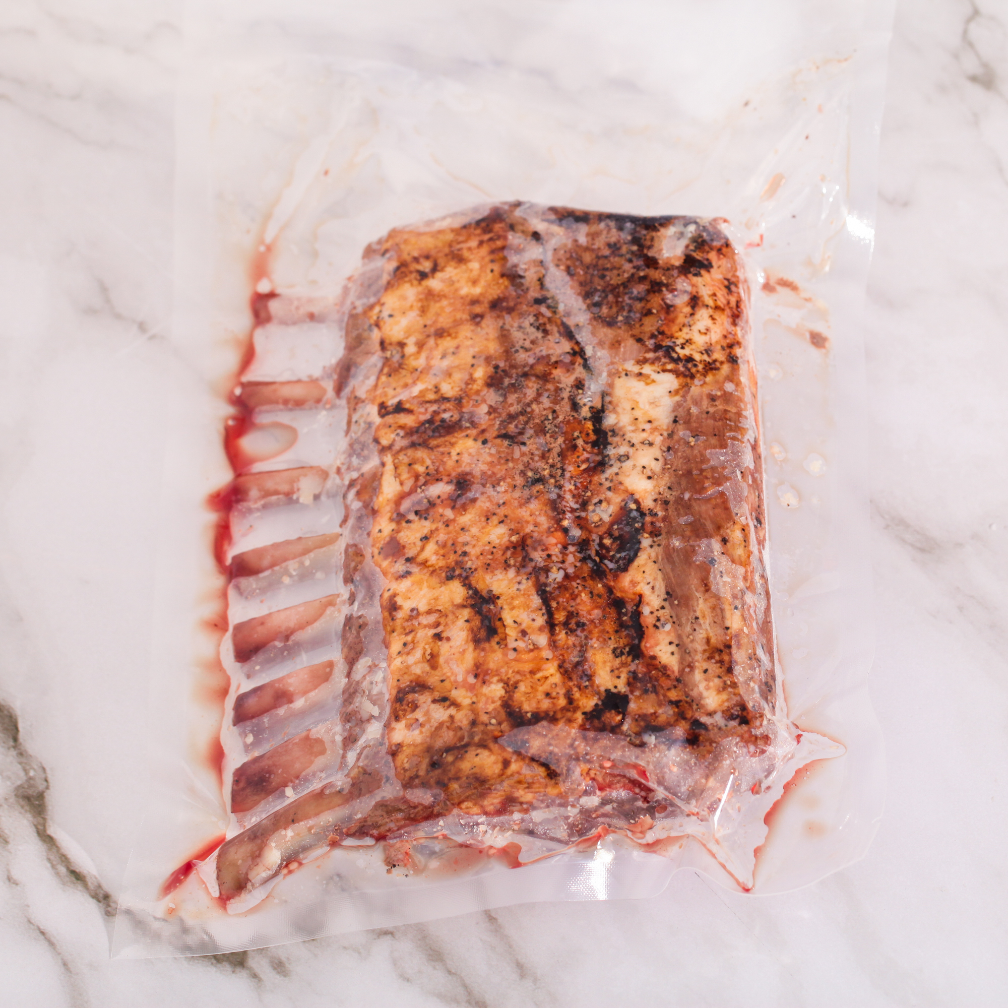 Seared Lamb Rack (sous vide)