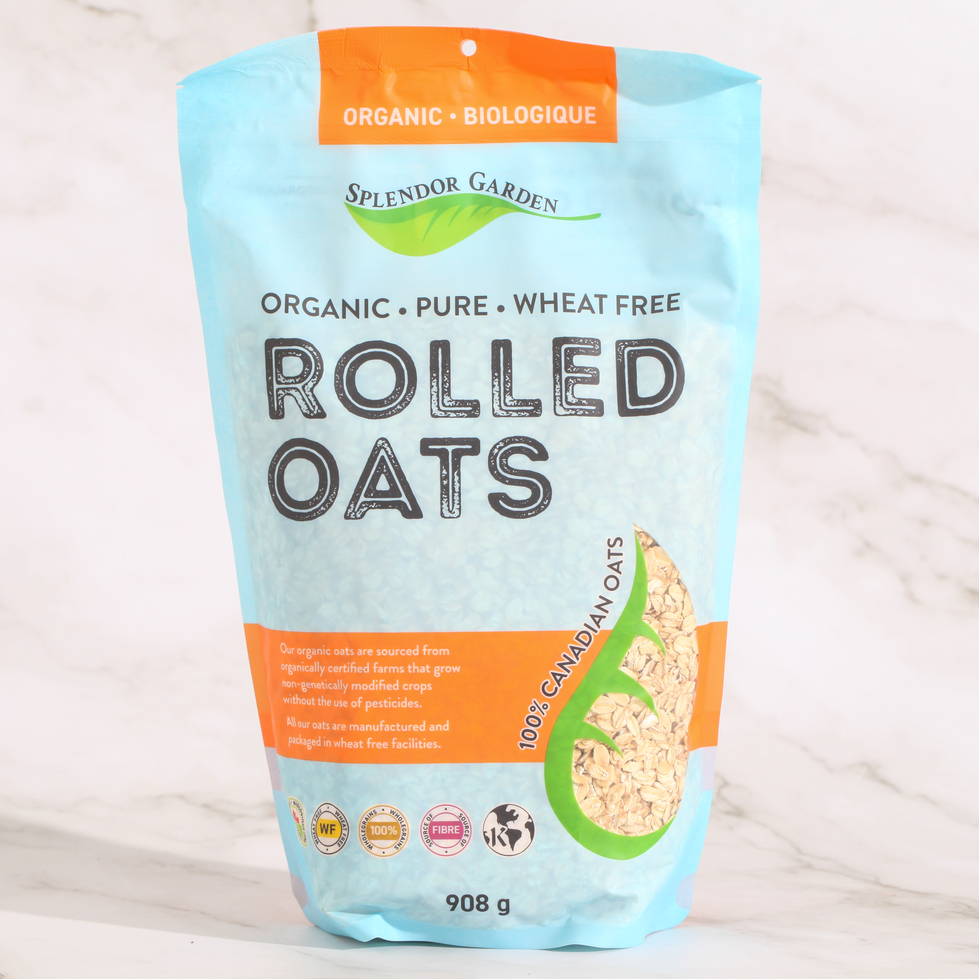 Organic Thick Rolled Oats - Splendor Garden